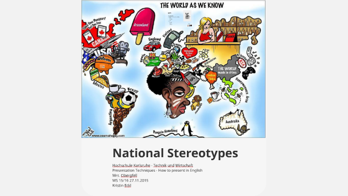 National Stereotypes by Kristin Eckl