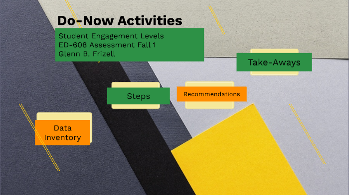 Connecting Do Now Activities to Student Engagement by Glenn Frizell on ...