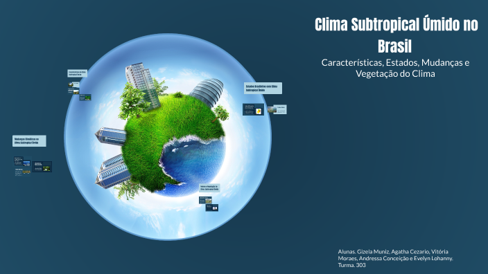 Apresentação sobre o Clima Subtropical Úmido no Brasil by GIZELA MUNIZ ...