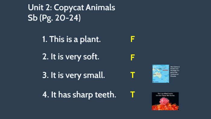 Unit 2: Copycat Animals by Richard Anthony on Prezi