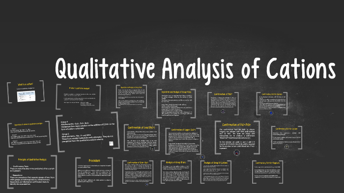 Qualitative Analysis of Cations by Gulnihal Yapici on Prezi