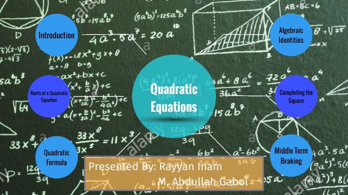 Quadratic Equations by Rayyan Inam on Prezi