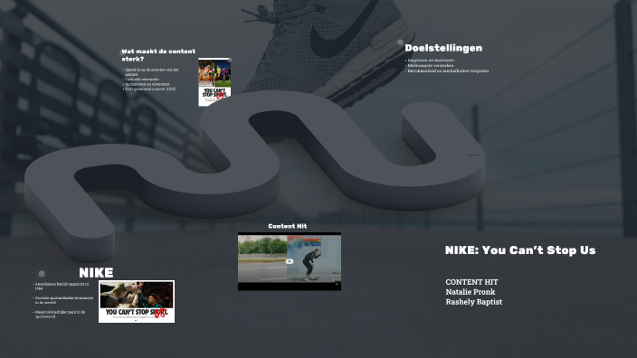 NIKE: You Can't Stop Us by Rashely Baptist on Prezi