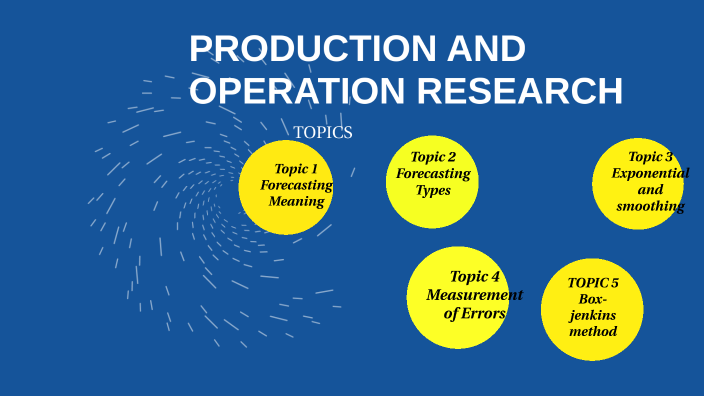 production and operation research by Kantharaju on Prezi