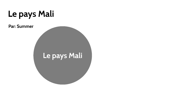 Le pays Mali by Summer Homick on Prezi