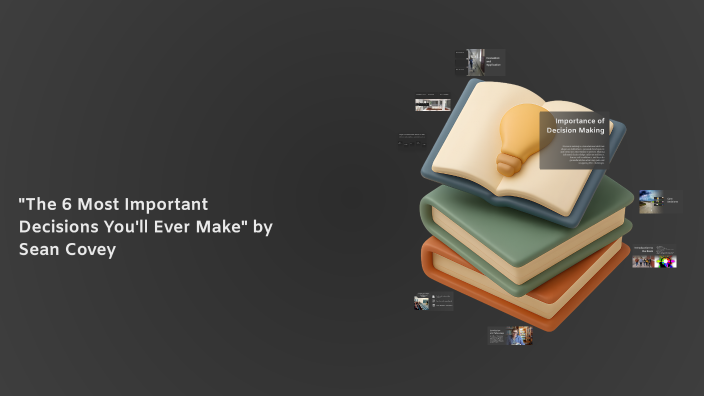 Understanding 'The 6 Most Important Decisions You'll Ever Make' by Sean ...