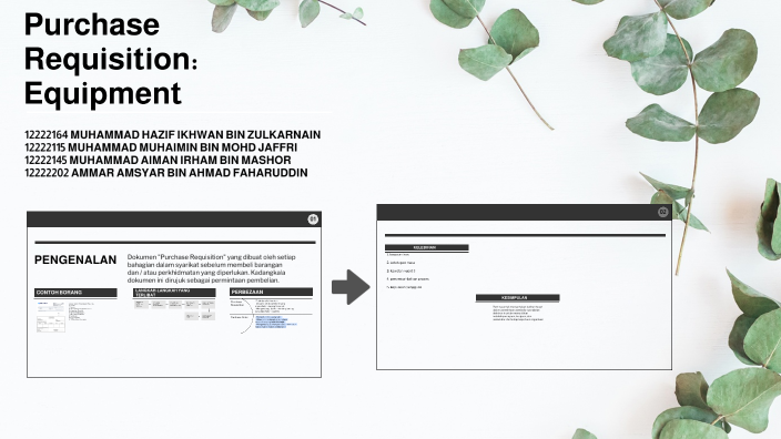 Purchase Requisition Equipment by muha zif on Prezi