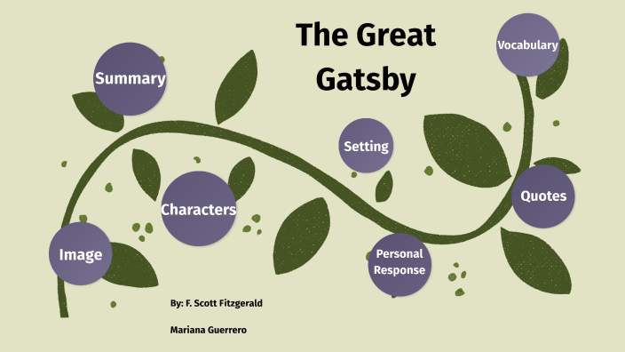 The Great Gatsby One-Pager by mariana guerrero on Prezi