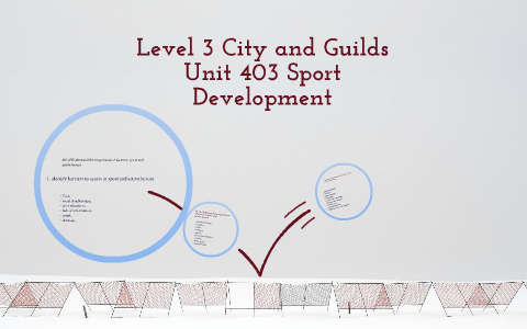 Level 3 City and Guilds Unit 403 Sport Development by Nigel Gleghorn on ...