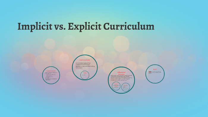 Implicit vs. Explicit Curriculum by Lainey Calder on Prezi