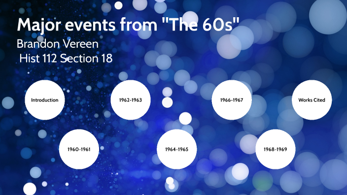 The Sixties . by Brandon Vereen on Prezi