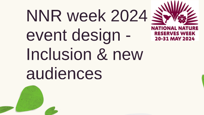 NNR Week 2024 event design session by on Prezi