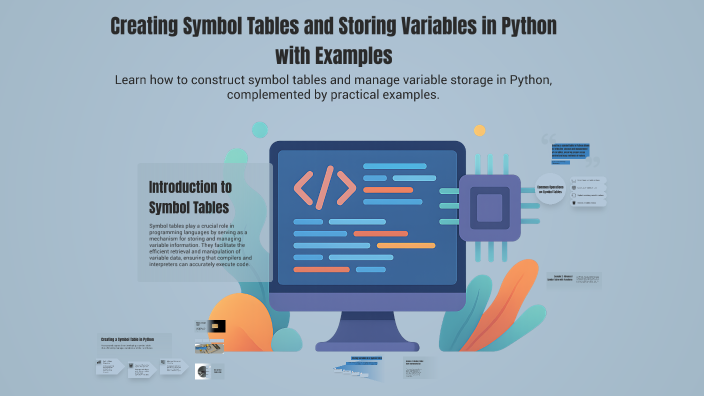 Creating Symbol Tables and Storing Variables in Python with Examples by ...