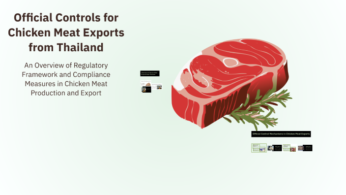 Official Controls for Chicken Meat Exports from Thailand by Suphanan B ...