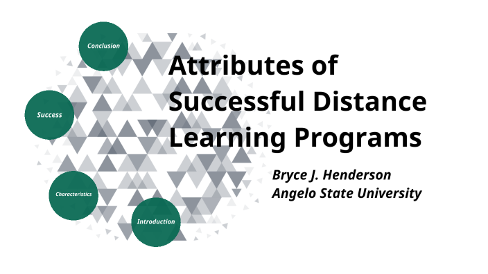Characteristics of a Successful Distance Learning Program - Henderson ...