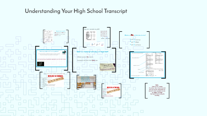 Understanding Your Transcripts by on Prezi