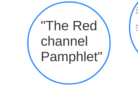 People who were involved in the red channels pamphlet were L by soylo ...