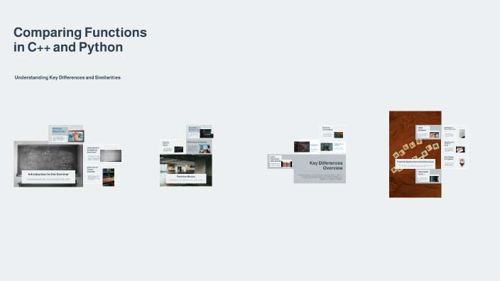 Comparing Functions in C++ and Python by deema Bang on Prezi