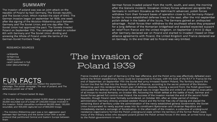 invasion of poland by Tristan Butterworth Hopkins on Prezi