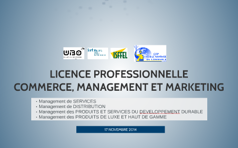 LICENCE PROFESSIONNELLE COMMERCE ET MARKETING by Caroline Duboc