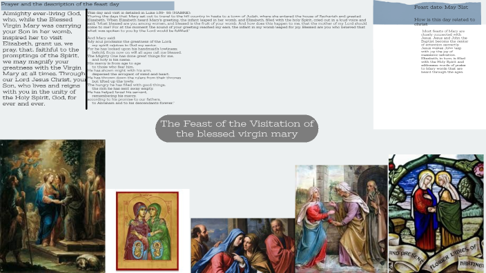 The Feast of the Visitation of the blessed virgin mary by Luke Simpson ...