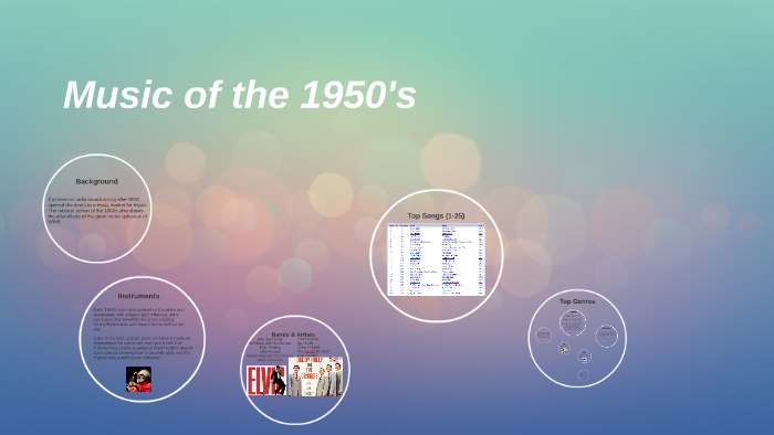 Music of the 1950's by Book Dragons Monroe on Prezi