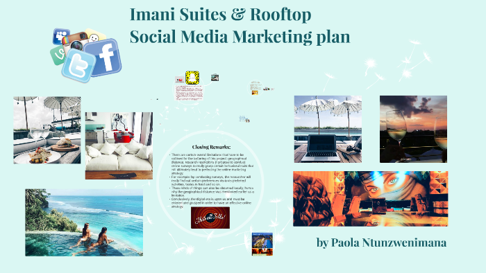 Imani Suites & Rooftop Social Media Marketing plan by Paola ...