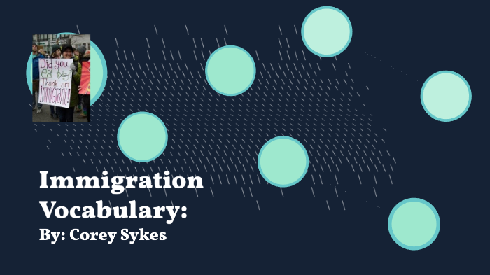 Immigration Vocabulary by Corey Sykes on Prezi