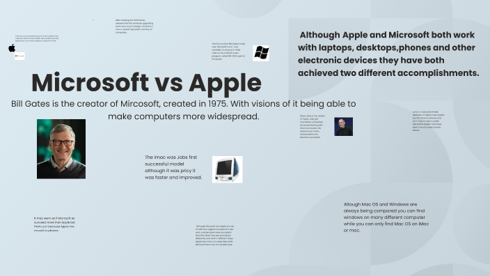 Microsoft vs Apple by alyssa costante on Prezi