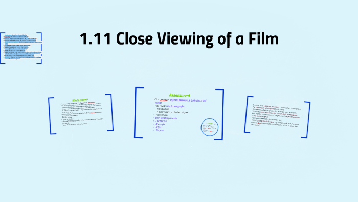 1.11 Close Viewing of a Film by Eimear Harridge on Prezi