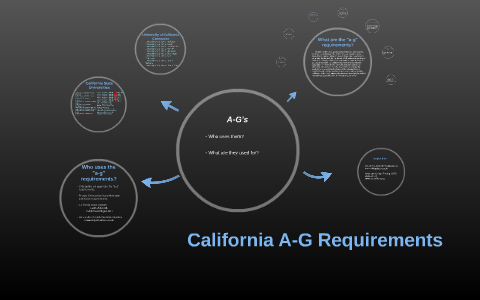California A-G Requirements by Ann Romero-Parks on Prezi