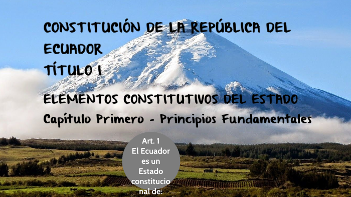 CONSTITUCIÓN DE LA REPÚBLICA DEL ECUADOR 2008 by Ana Belen Eras ...