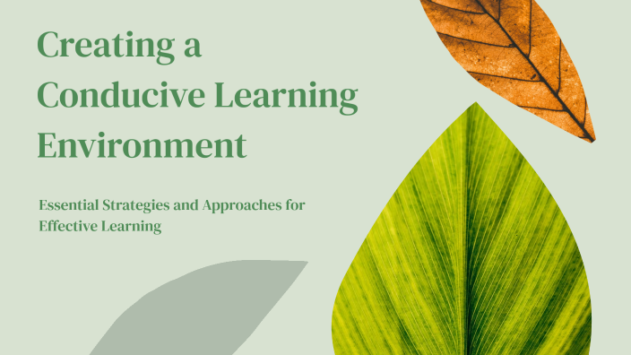 Creating a Conducive Learning Environment by Muhammad Ramzan on Prezi