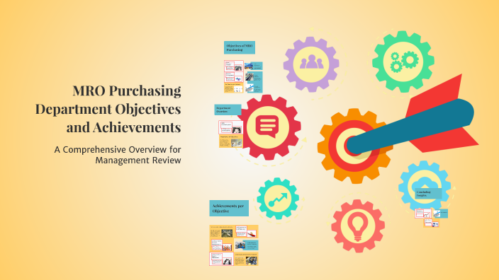 MRO Purchasing Department Objectives and Achievements by Bhavesh ...