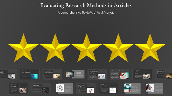 Article Evaluation Research Methods by Paul on Prezi