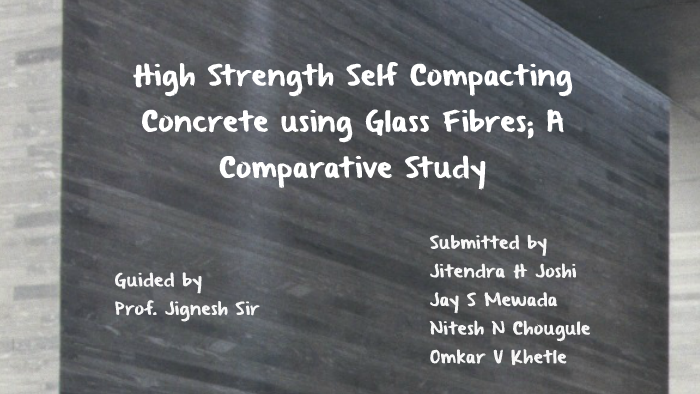 Final Project - High Strength Self Compacting Concrete using Glass ...