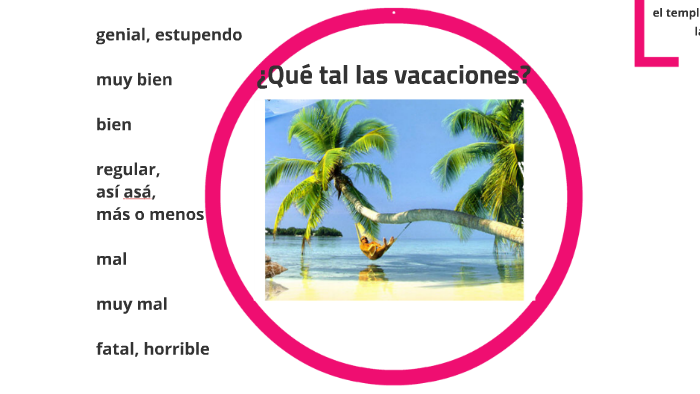 ¿Qué tal las vacaciones? by Jesus Robla Vicario on Prezi