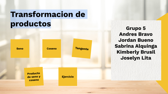 Transformacion de productos by Andres Bravo on Prezi