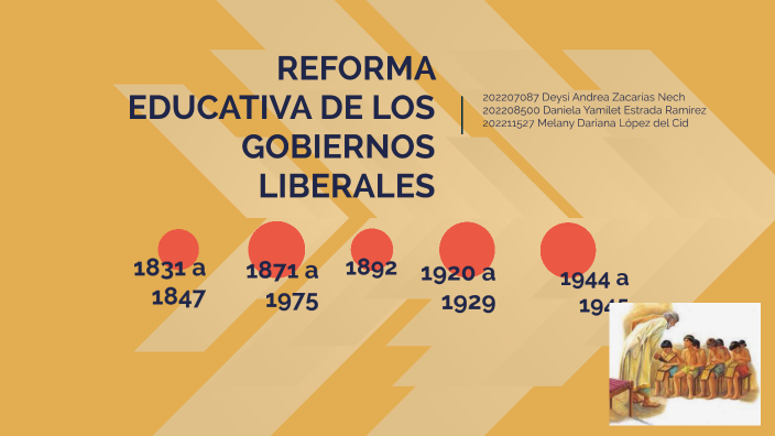 REFORMAS EDUCATIVAS DE LOS GOBIERNOS LIBERALES by Daniela Yamilet ...