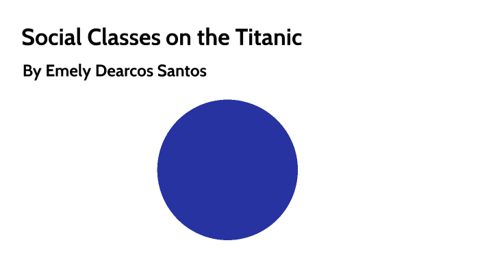 Social Classes on the Titanic by Emely DeArcos Santos on Prezi