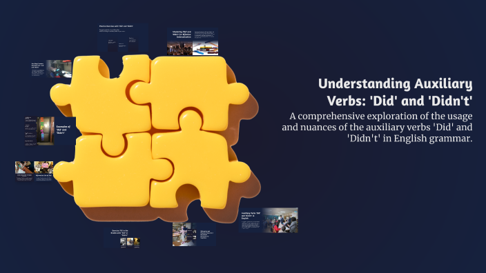 Understanding Auxiliary Verbs: 'Did' and 'Didn't' by Alexander Monje ...
