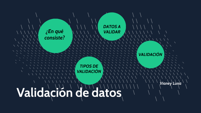 Validación de datos by Vianey Luna on Prezi