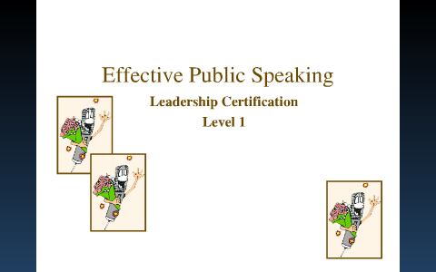 Effective Public Speaking by Aimee Tang
