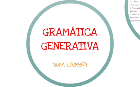 GRAMÁTICA GENERATIVA by jhoana hernandez on Prezi