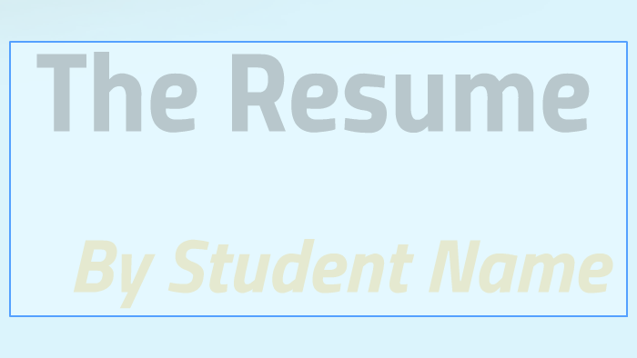The Resume by Kevin Halpern on Prezi