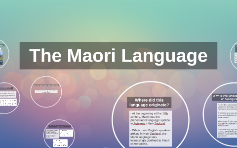 The Maori Language by April Scott on Prezi