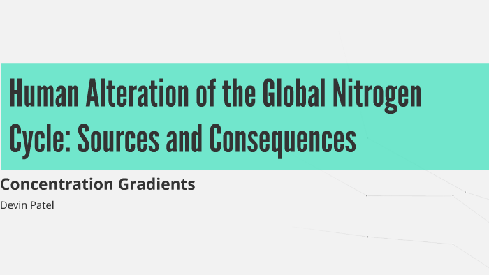 Human Alteration of the Global Nitrogen Cycle: Sources and C by Devin ...