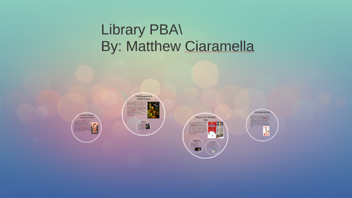Library PBA by Matthew Ciaramella on Prezi