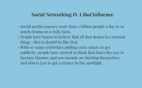 Does social media have a positive or negative influence on society? by ...