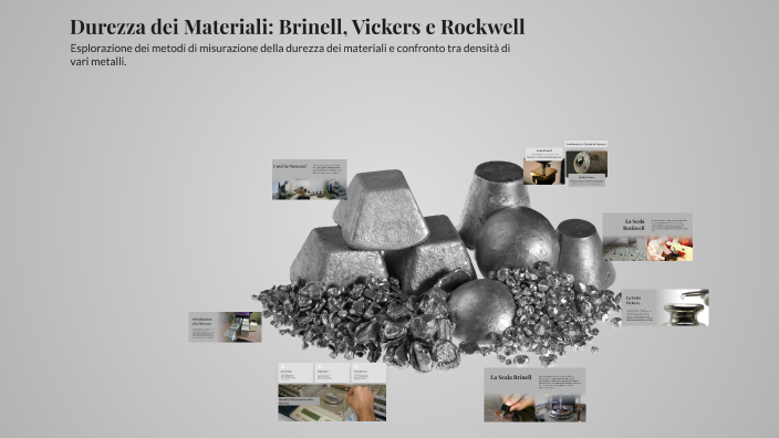 Durezza dei Materiali: Brinell, Vickers e Rockwell by Michele Montironi ...